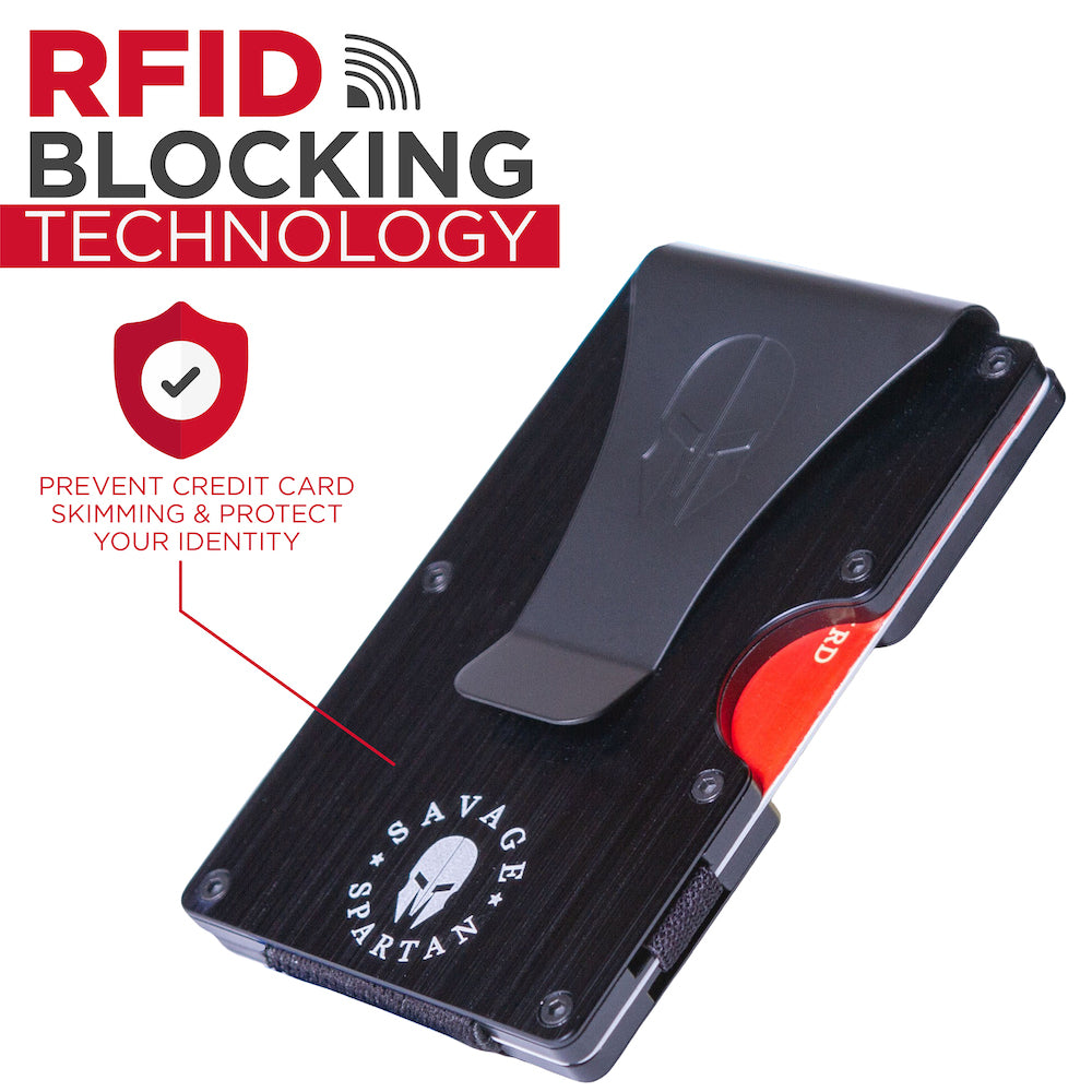 Slim, RFID-Blocking Aluminum Tactical Wallet | Savage Spartan